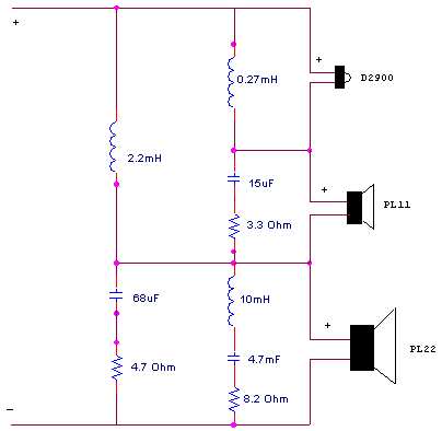 3 way loudspeaker series network